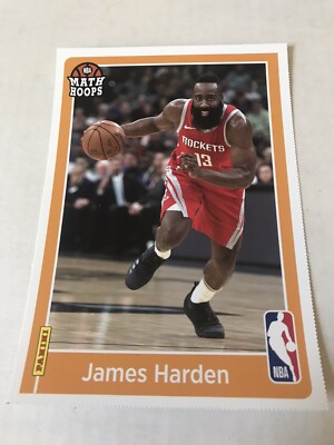 2019 Panini Math Hoops 5x7 NBA Card RARE JAMES HARDEN ROCKETS QTY | eBay