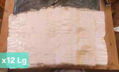 Beautiful lot of x12 Cloth-ez LARGE prefolds, x9 No-name LARGE prefolds ...