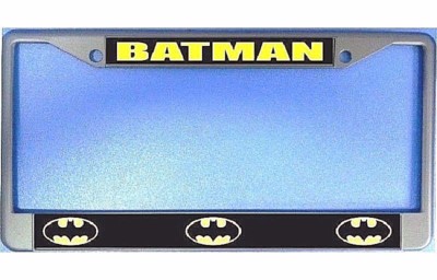 Batman Logo Metal Chrome License Plate Frame | eBay