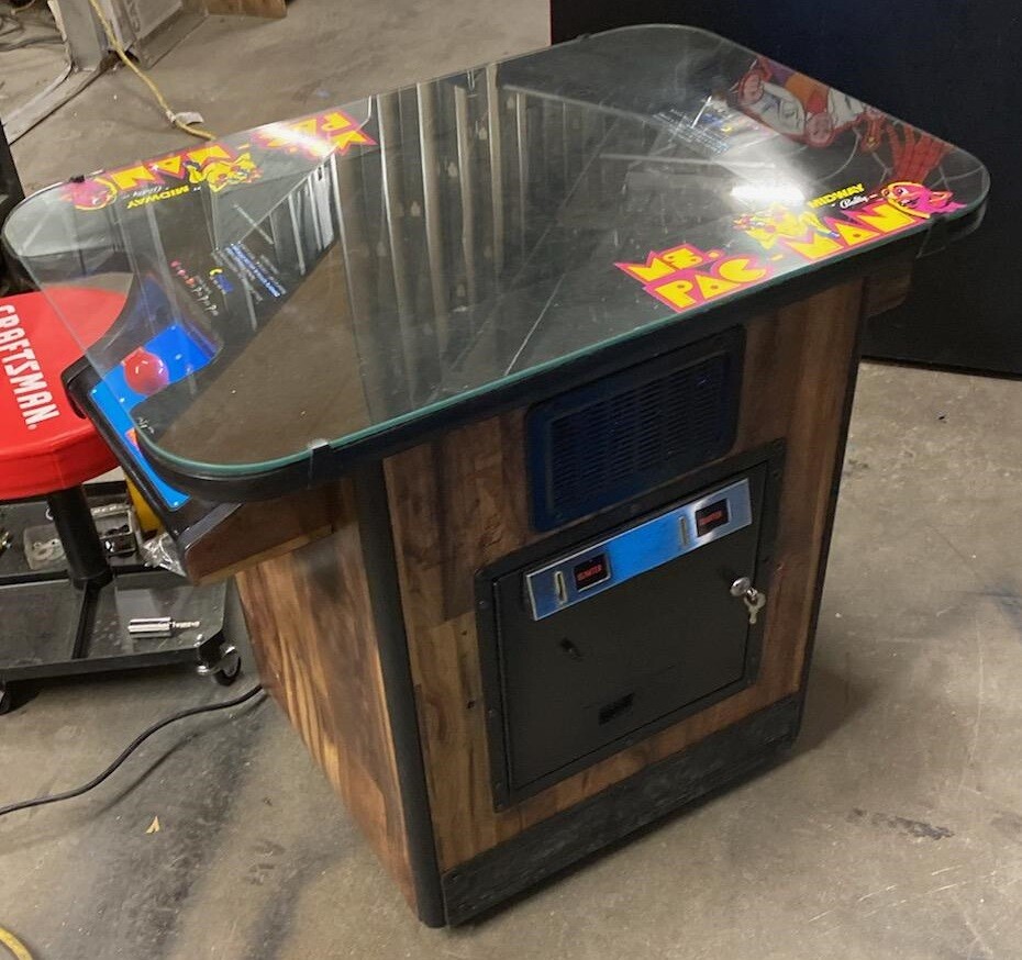 MS PAC-MAN ARCADE MACHINE COCKTAIL TABLE | eBay