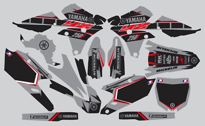Gray Red YAMAHA GRAPHICS YZ 250f YZ250f YZF 2014 2015 2016 2017 2018 | eBay