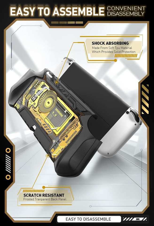 Mumba Dockable Case New for Nintendo Switch OLED 2021 TPU Ergonomics ...