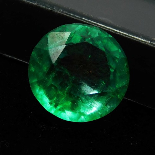 9 Ct Natural Colombian Emerald Round Shape Green Certified Loose ...