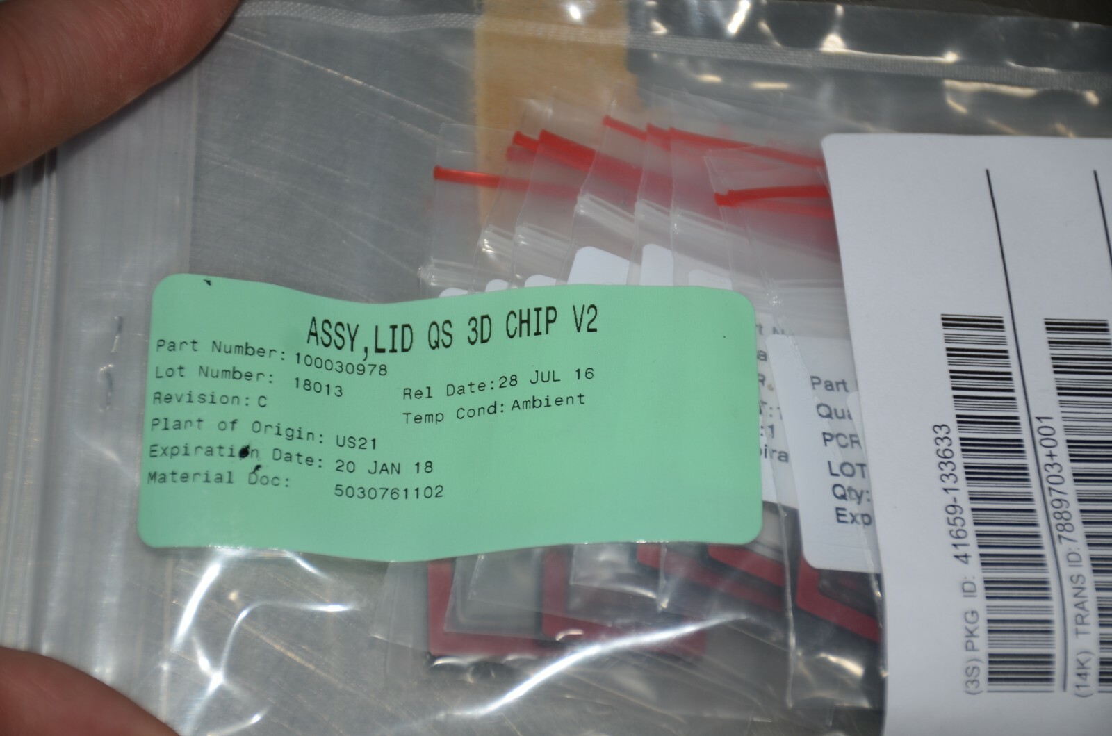 Applied Biosystems QuantStudio 3d Digital PCR Chip Lid V2 A26316 for ...