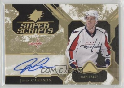 JOHN CARLSON 2017-18 SPx Super Scripts Autograph Auto #SS-JC Capitals ...