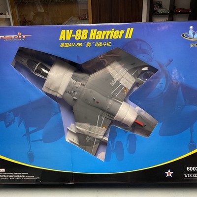 Merit US AV-8B Harrier II Fighter Model Plane 60032 Red Tail Variant ...