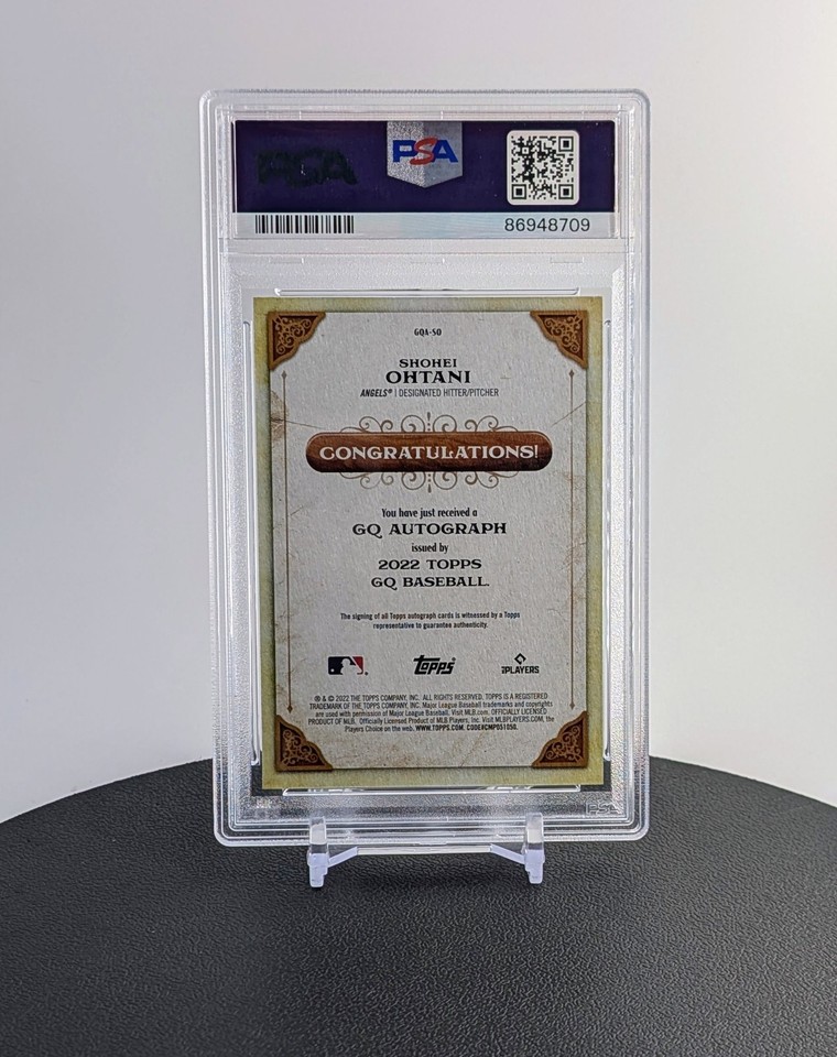 PSA 10 Shohei Ohtani Auto 2022 Topps Gypsy Queen Missing Nameplate #SO SP | eBay