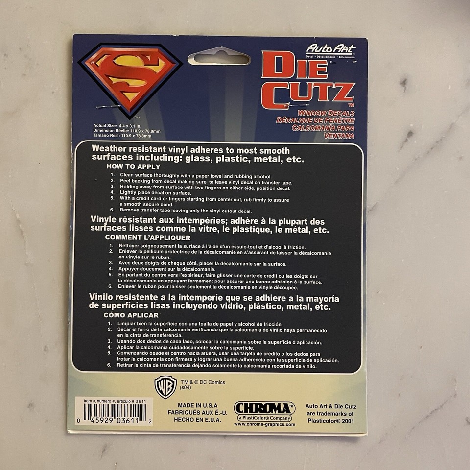 SuperMan White Vinyl Decals Emblem Sticker Car Auto Art Die Cutz | eBay
