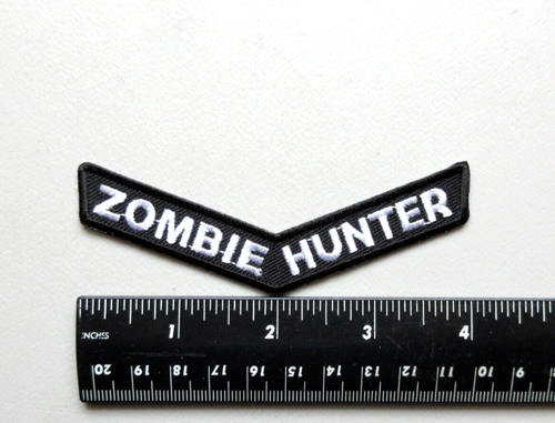 🔥ZOMBIE HUNTER DAWN OF THE DEAD HUNTING ZOMBIES EMBROIDERED IRON ON ...