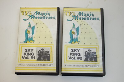 VHS TV's Magic Memories SKY King MC-68 MC-69 Flying Crown Ranch RARE ...