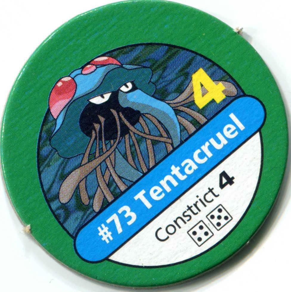 Tentacruel #73 Constrict Green Pog Chip from Pokemon Master Trainer ...