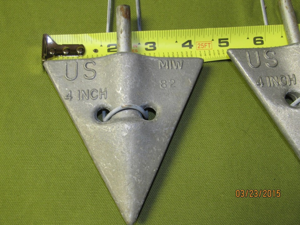 Military 4" Ground Earth Anchor Guy Wire Kit Antenna Tie Down Stake ...