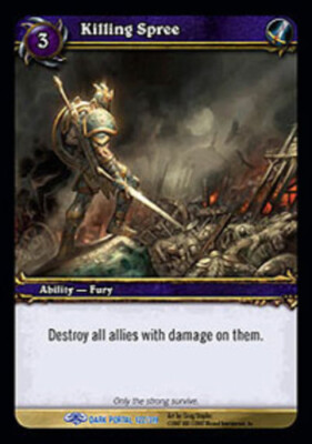 1x Killing Spree - Rare Near Mint Through the Dark Portal | eBay