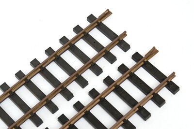 2 LOT Piece USA TRAINS G Scale 60" STRAIGHT Rail Road Brass Track ...