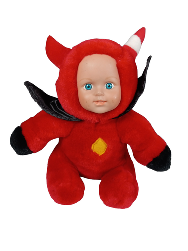 Vintage 2000 KellyToy Baby Red Devil 10" Plush Toy Hard Face (Rare) | eBay