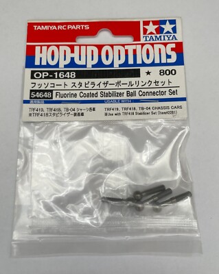 Tamiya 54648 Flourine Coated Stabilizer Ball Connector Set TRF419 ...