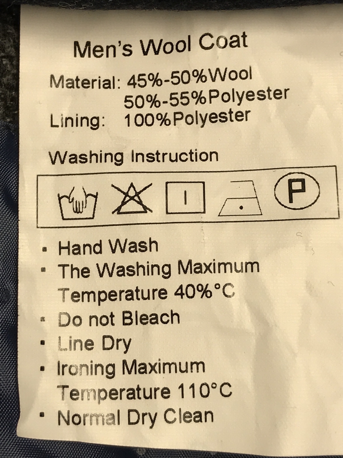 JINGPIN FUSHI Classic Fashion Men's Wool Blend Gray Jacket Coat Size ...