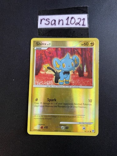 Shinx 98/130 Reverse Holo Diamond & Pearl Pokemon Card LP | eBay