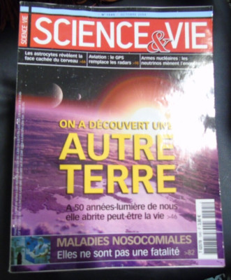 Science et vie Numéro N° 1045 Octobre 2004 Découverte d'une autre terre ...