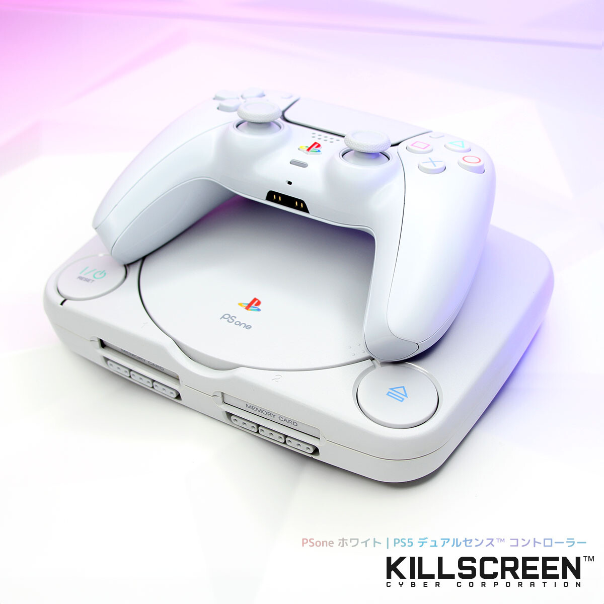 PSone White Sony x Killscreen DualSense Retro PS5 Controller Clicky ...