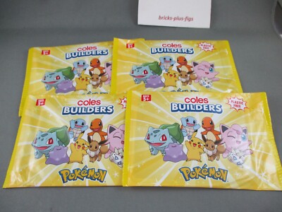 COLES BUILDERS POKEMON EDITION STILL SEALED X 4 | eBay Australia