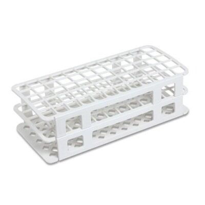 Test Tube Rack, Plastic, 16mm, 60 Holes, White, Karter Sci 207I2 ...