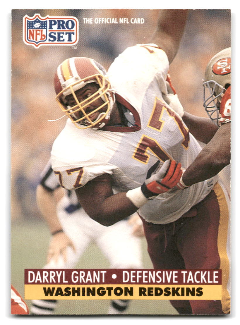 Darryl Grant 1991 Pro Set #319 Washington Redskins FOOTBALL | eBay