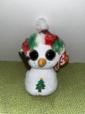 Ty Beanie Boos - MISTY the Christmas Snowman (6 Inch) 2022 - Plush Toy ...