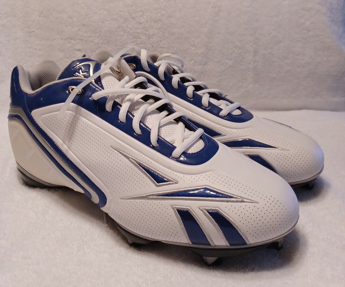 Reebok Men's Nfl Equipment Burner Speed Low Football Cleat White/Dark ...