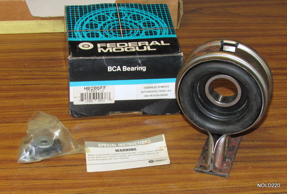NEW Federal Mogul HB206FF Drive Shaft Center Support (J1472 DS1250 B3 ...