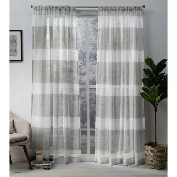 Striped Sheer Curtains