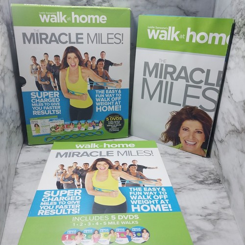 The Miracle Miles ~Leslie Sansone's Walk At Home 5 DVD Set 2015 NO BAND | eBay