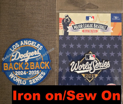 2025 World Series Patch Dodgers Patch Back 2 Back Champions Jersey ...