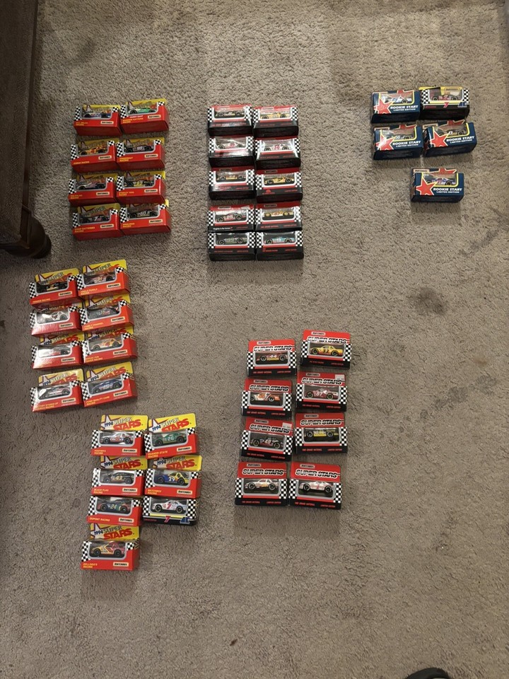 Vintage Matchbox 1/64 Nascar Slot cars Lot Of 46 Cars | eBay