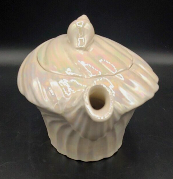 Royal Winton Grimwades Iridescent White Shell Sea Shell Teapot England ...