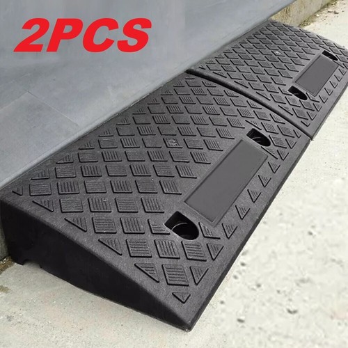 2pcs 6.7CM High Rise Plastic Kerb Door Ramps Wheelchair Mobility ...