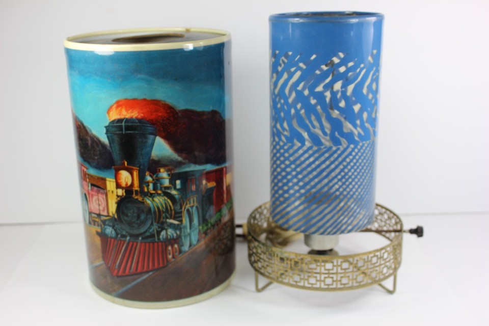 Vintage Motion Lamp 1957 L. A. GOODMAN Mfg. Co. Steaming Locomotive ...