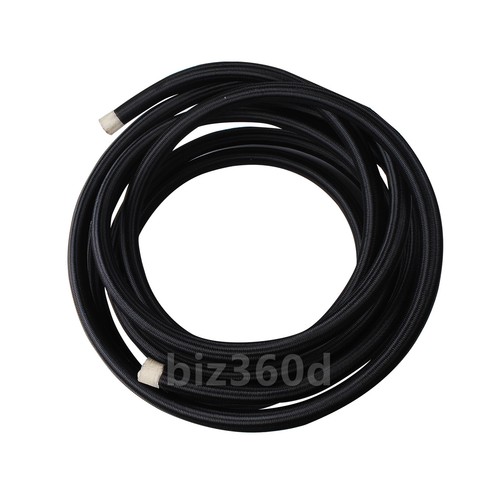 NEW PTFE 20FT AN12 12-AN Black Nylon Fuel Line Hose Oil Gas Line for ...