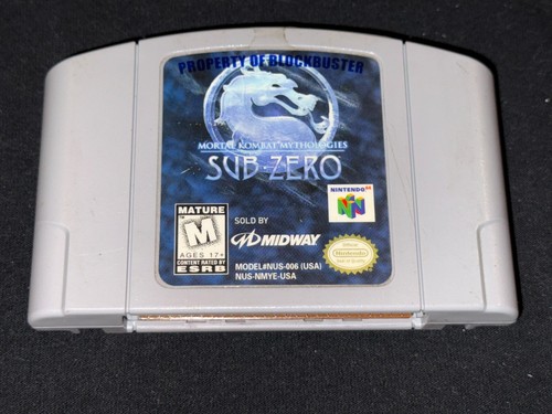 Mortal Kombat Mythologies: Sub-Zero (Nintendo 64, 1997) Cleaned Tested ...