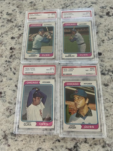4 PSA GRADED 8 1974 TOPPS CARDS,FREE SHIPPING | eBay