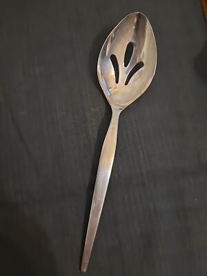Set of 1 - EPIC Silver PRINCE Stainless - Pierced Serving Spoon - 8 1/2 ...