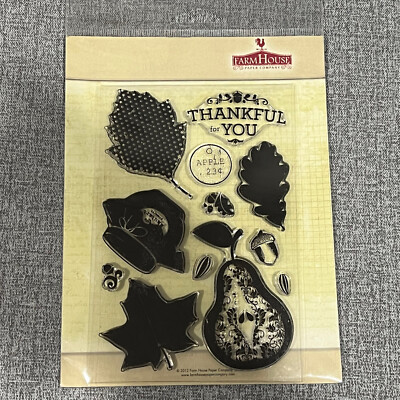Autumn Sugar Hill Stamps Farm House Paper Company 12 Unmounted Leaves ...