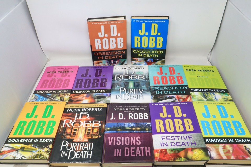Lot of 10 J. D. Robb in Death Series Books by Nora Roberts Hardcover ...