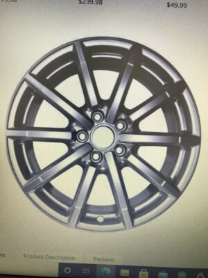 AUDI A3 2015 2016 2017 2018 18" FACTORY ORIGINAL SILVER 10SPOKE WHEEL ...