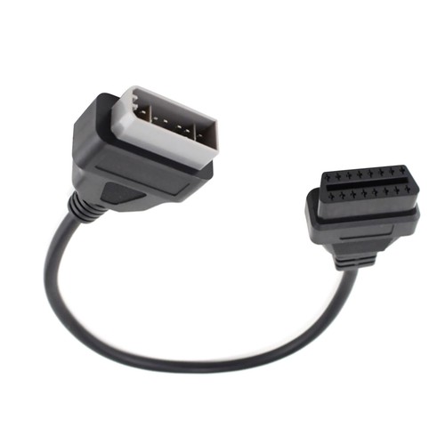OBD1 to OBD2 Connector Adapter 14 Pin Convert Cable Diagnostic Tool for ...