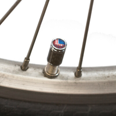 Carbon Aluminium Valve Inner Tube Caps for BROMPTON (PAIR) USA American ...