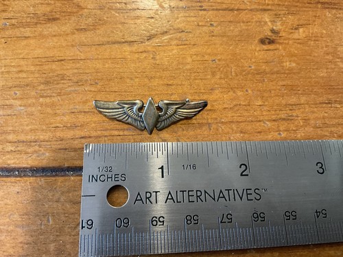 ORIGINAL WWII USAAF STERLING CAP SIZE WASP PILOT WINGS, PB | eBay