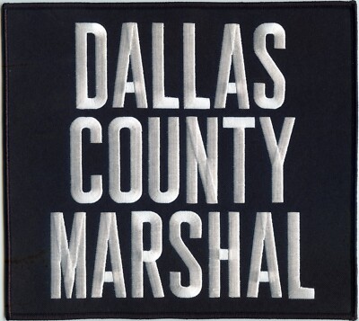 DALLAS COUNTY TEXAS MARSHAL #A LARGE MARSHAL sheriff police PATCH | eBay
