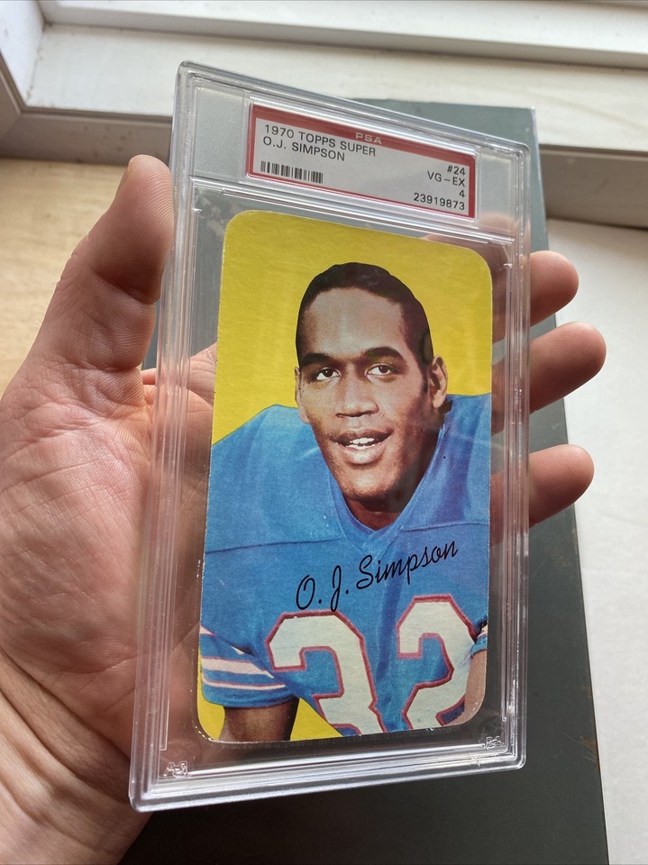 OJ Simpson Rookie Card PSA 4 Vintage Topps Super Buffalo Collector Card ...
