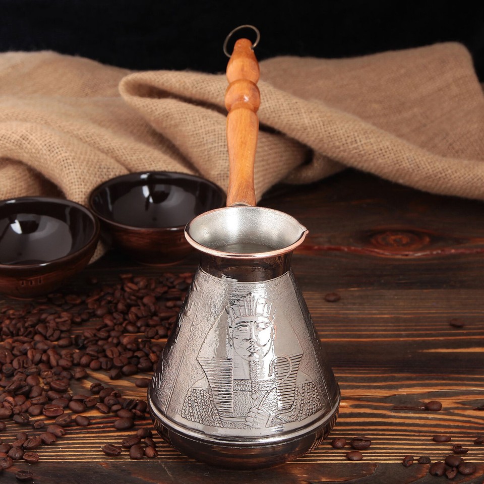 Copper Cezve Turkish Armenian Coffee Pot Turka Турка Ibrik Coffee Maker ...